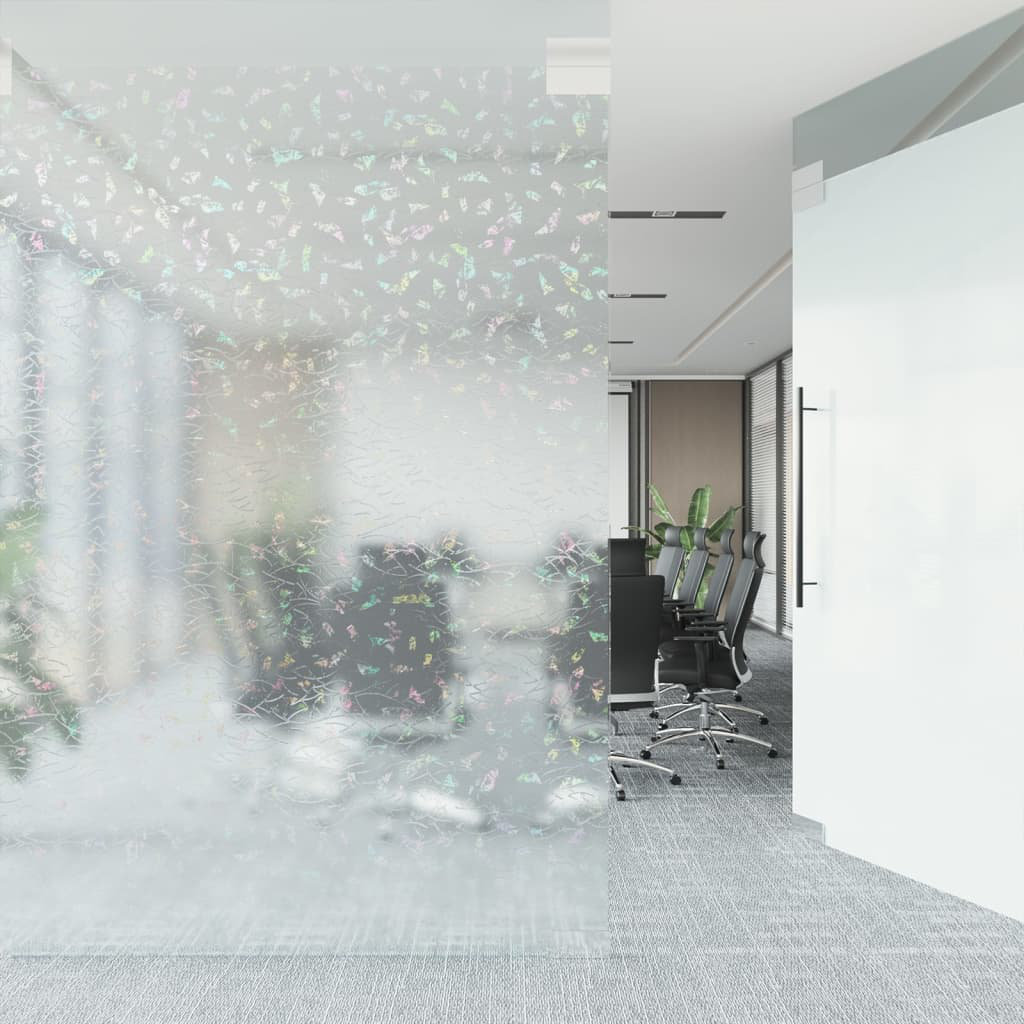 Brayden Studio® Window Film Set Of 5 Frosted With 3D Rainbow Pattern ...