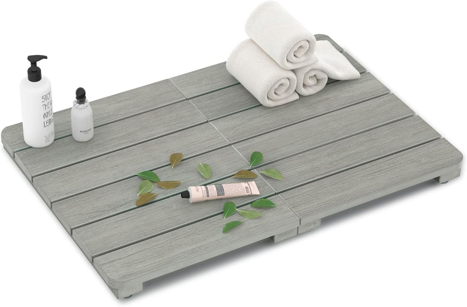 Gracie Oaks Bath Shower Mat, 23.5" X 16" X 1.7" - Non Slip Floor Mat ...