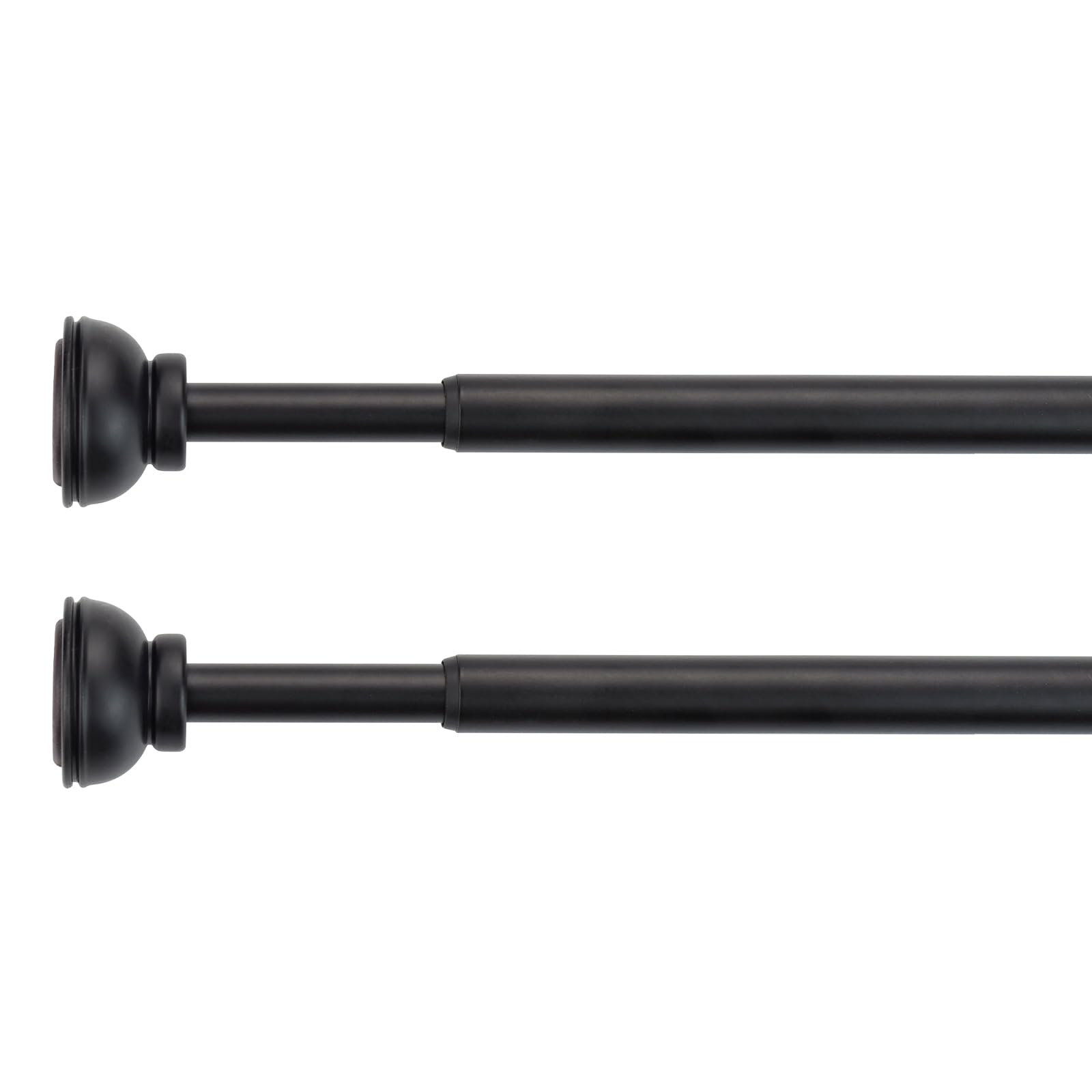 Darby Home Co 2 Pack Spring Tension Curtain Rod, 1/2-Inch Decorative ...