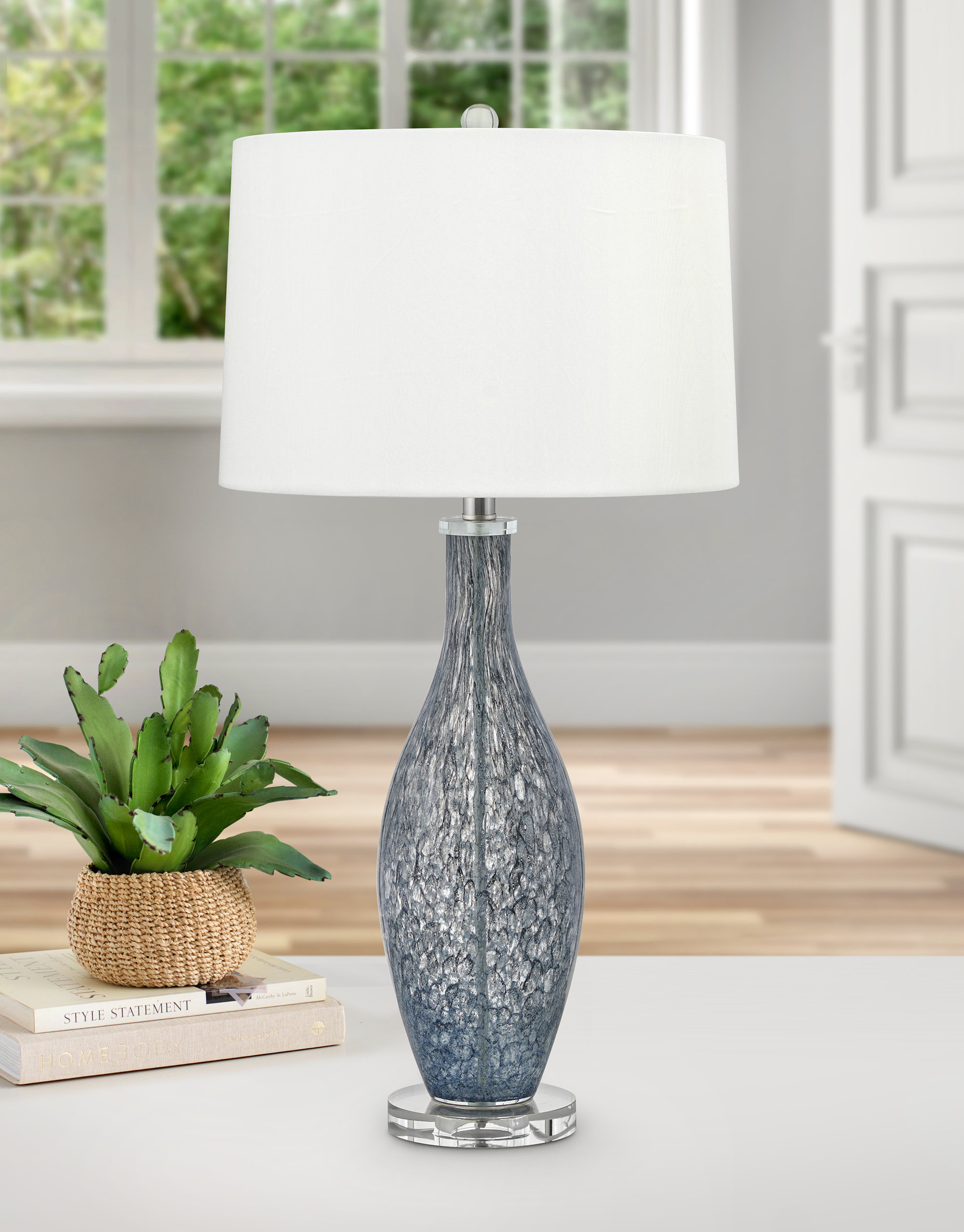 Medallion Lighting Mirandola 31" Aqua Table Lamp & Reviews | Wayfair