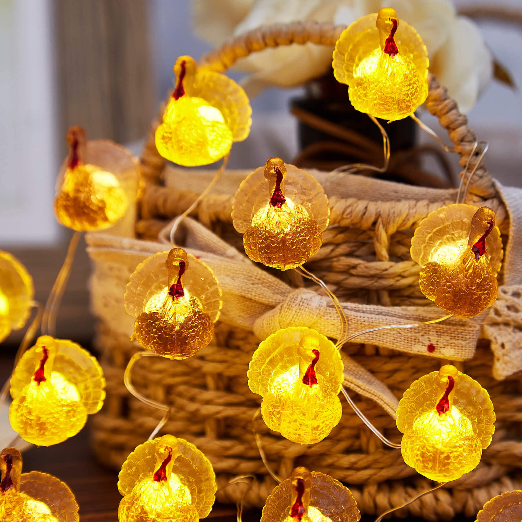 The Holiday Aisle® Thanksgiving Turkey Lights Fall Harvest Decoration ...