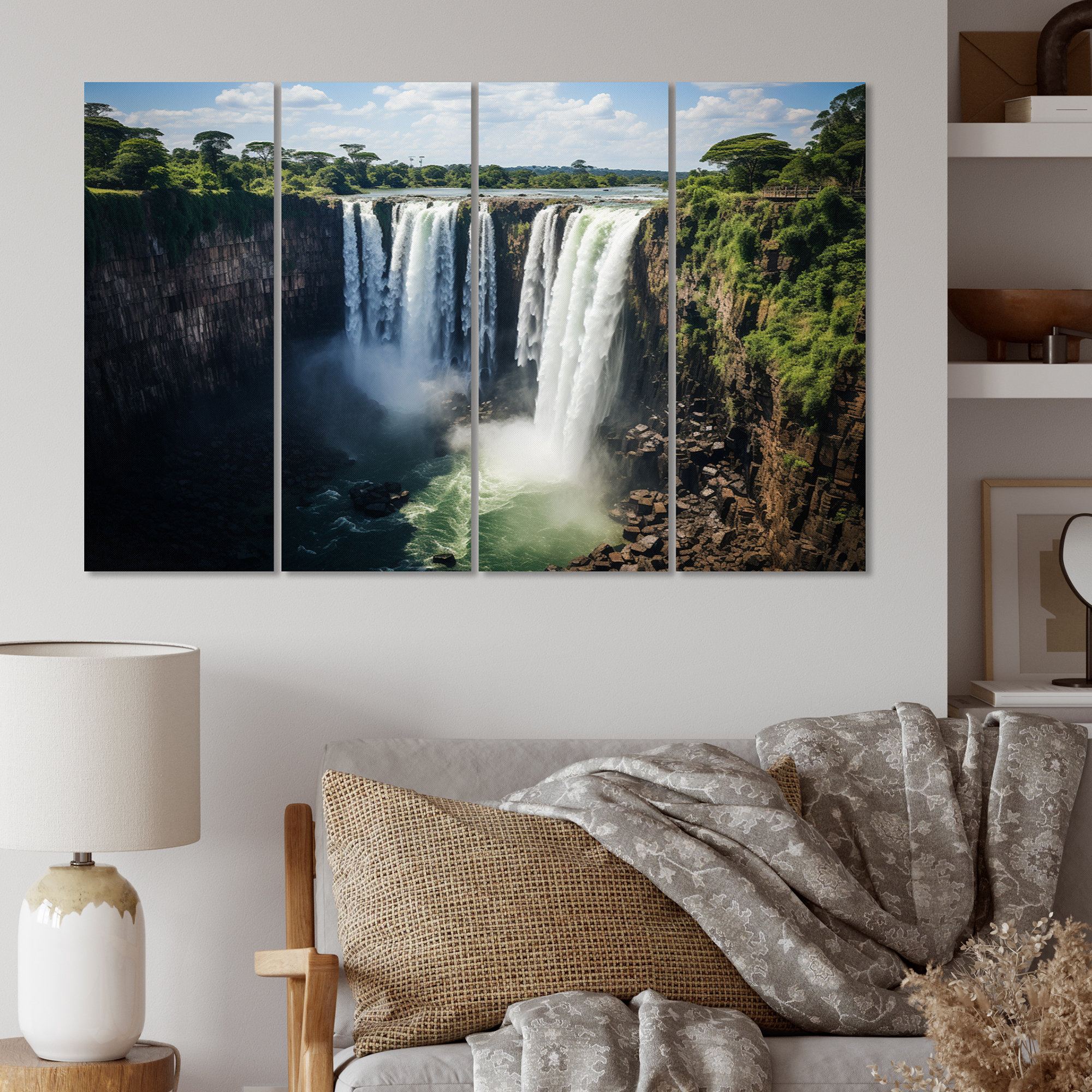 Design Art Africa Victoria Falls Zimbabwe - Landscapes Metal Wall Decor ...