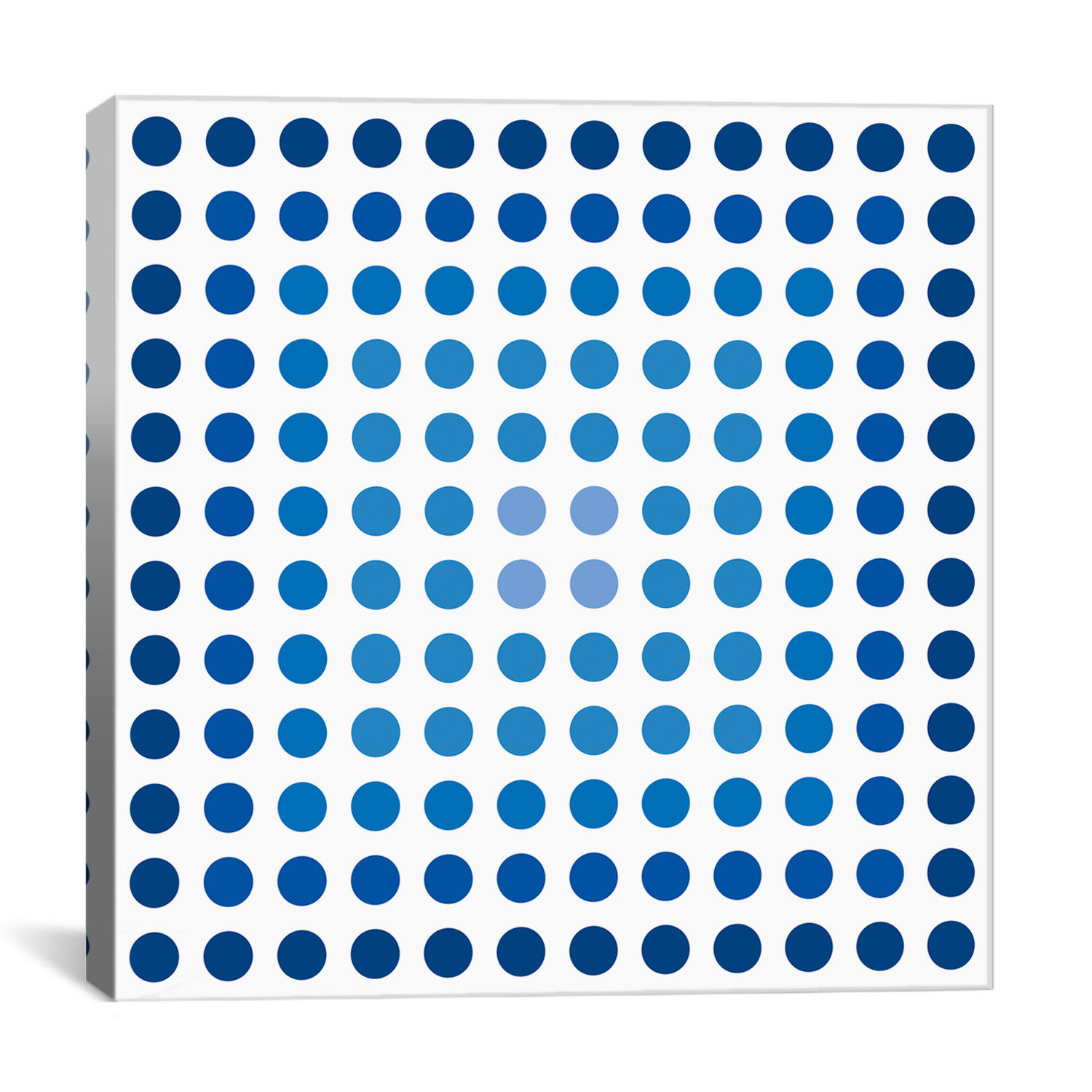 Wade Logan® Albree Modern Faded Navy Dots' - Wrapped Canvas Print ...