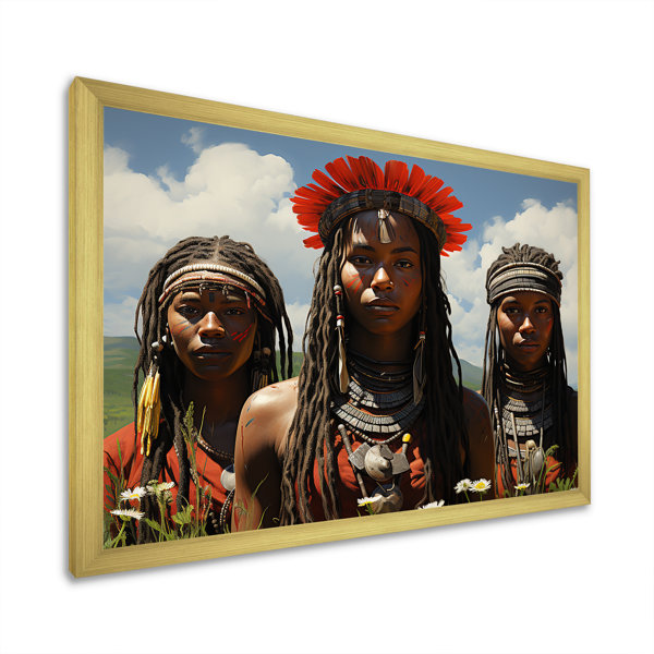 Dakota Fields Red Himba Cultural Elegance Woman Portrait II - African ...