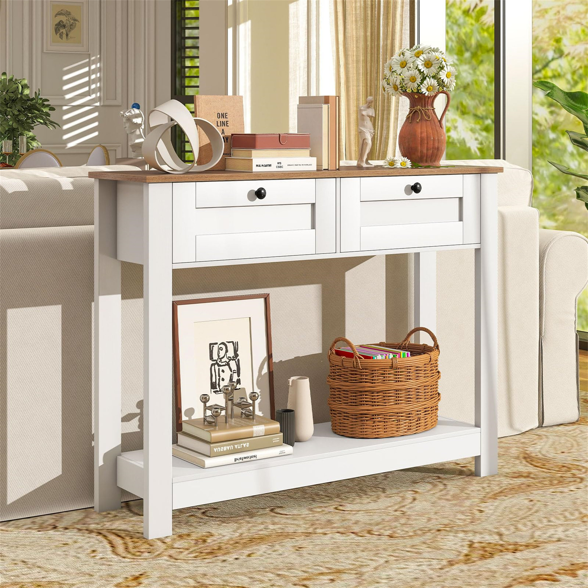 Lily Manor 81 Cm H Console Table, 106X30x81 Cm | Wayfair.co.uk