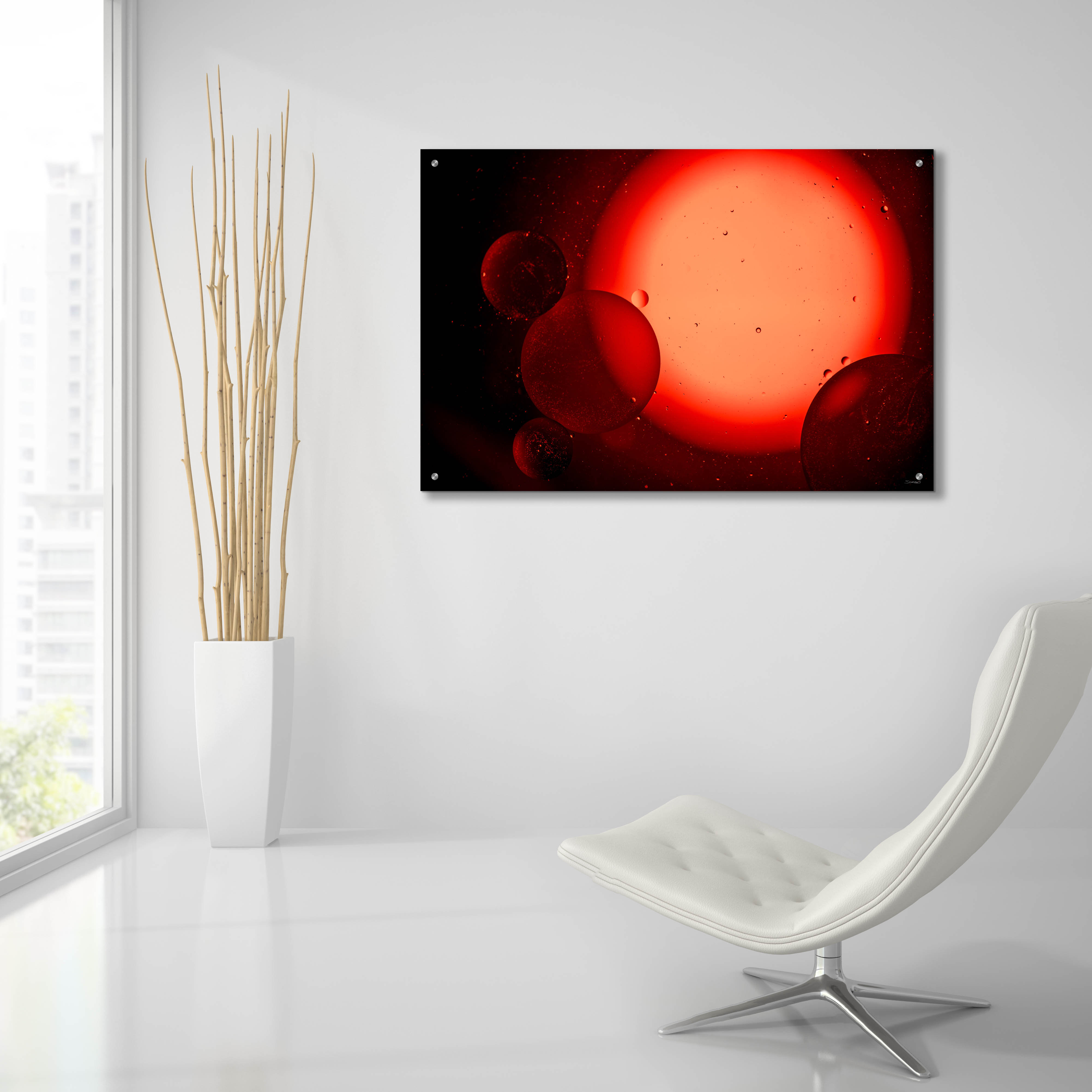 Brayden Studio® 'Oil And Water 12' by Gordon Semmens Acrylic Glass Wall ...