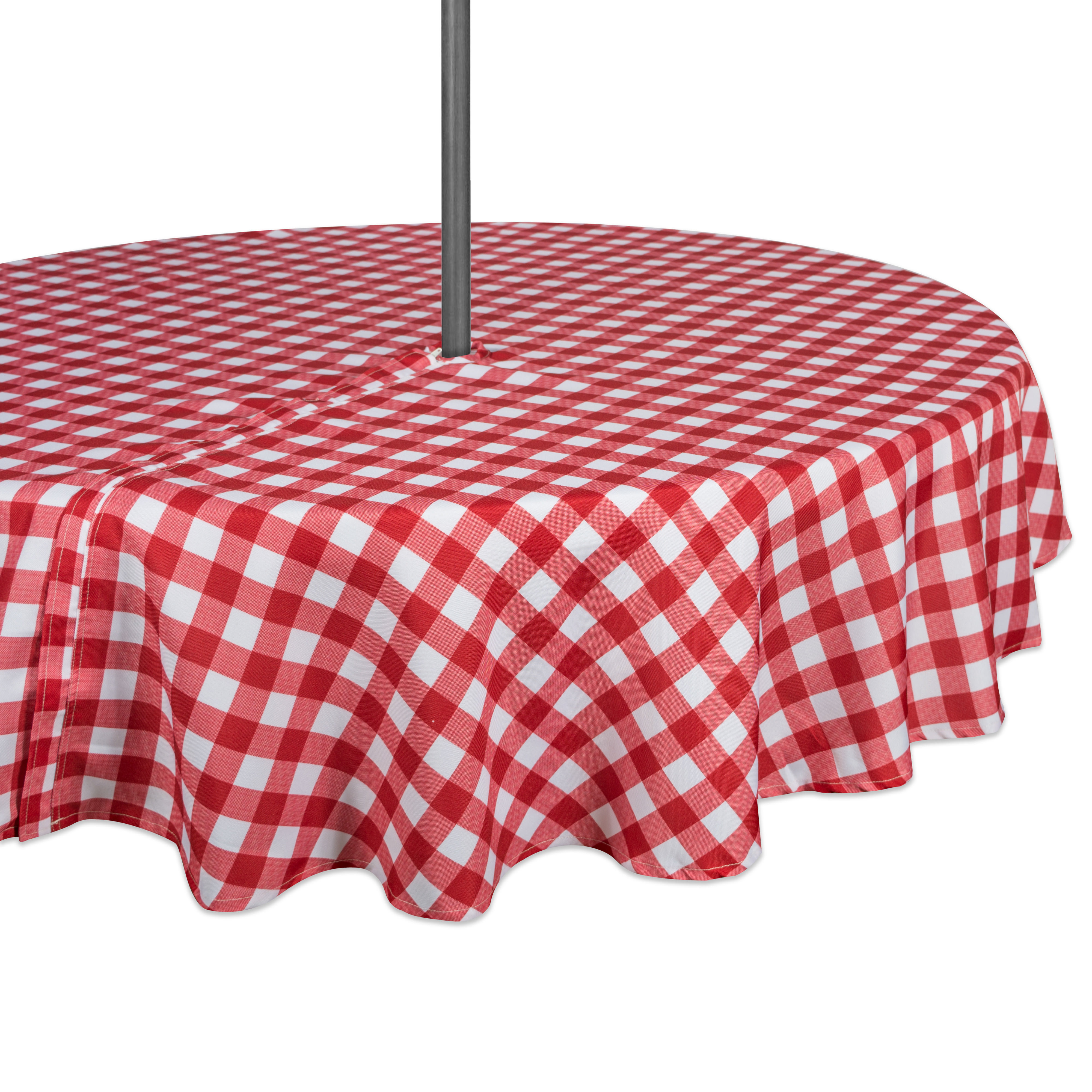 August Grove® Ellerkamp Gingham Round Tablecloth & Reviews | Wayfair