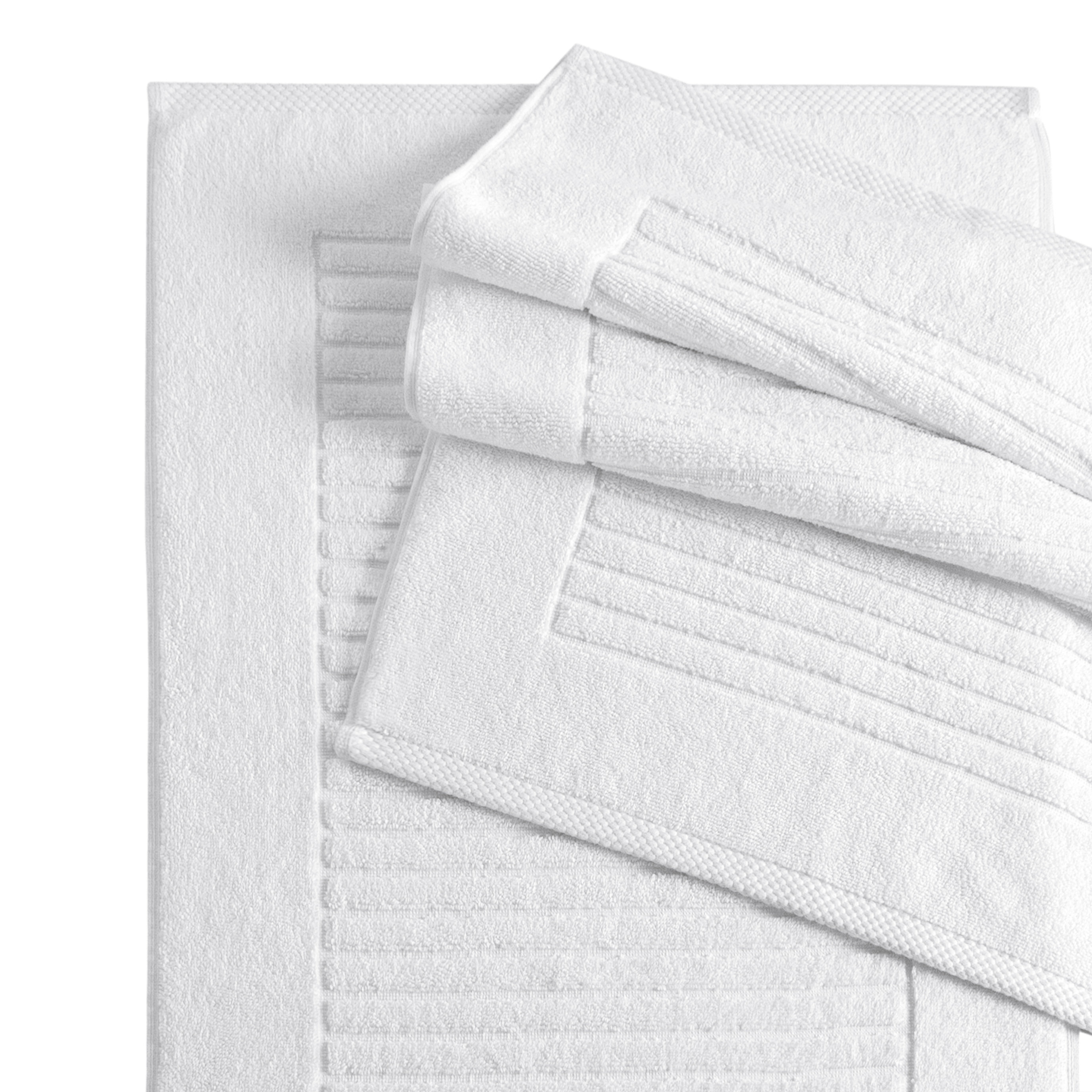 Ebern Designs Haralan Ribbed Piano Key Bath Rug - Luxurious 100% ...