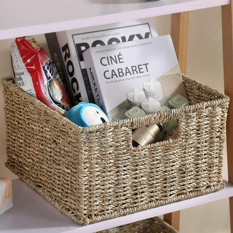 Bayou Breeze 2 Piece Wicker Storage Bin Set - Wayfair Canada
