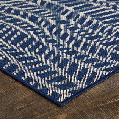 Wrought Studio Deramus Navy Blue Indoor/Outdoor Rug & Reviews | Wayfair