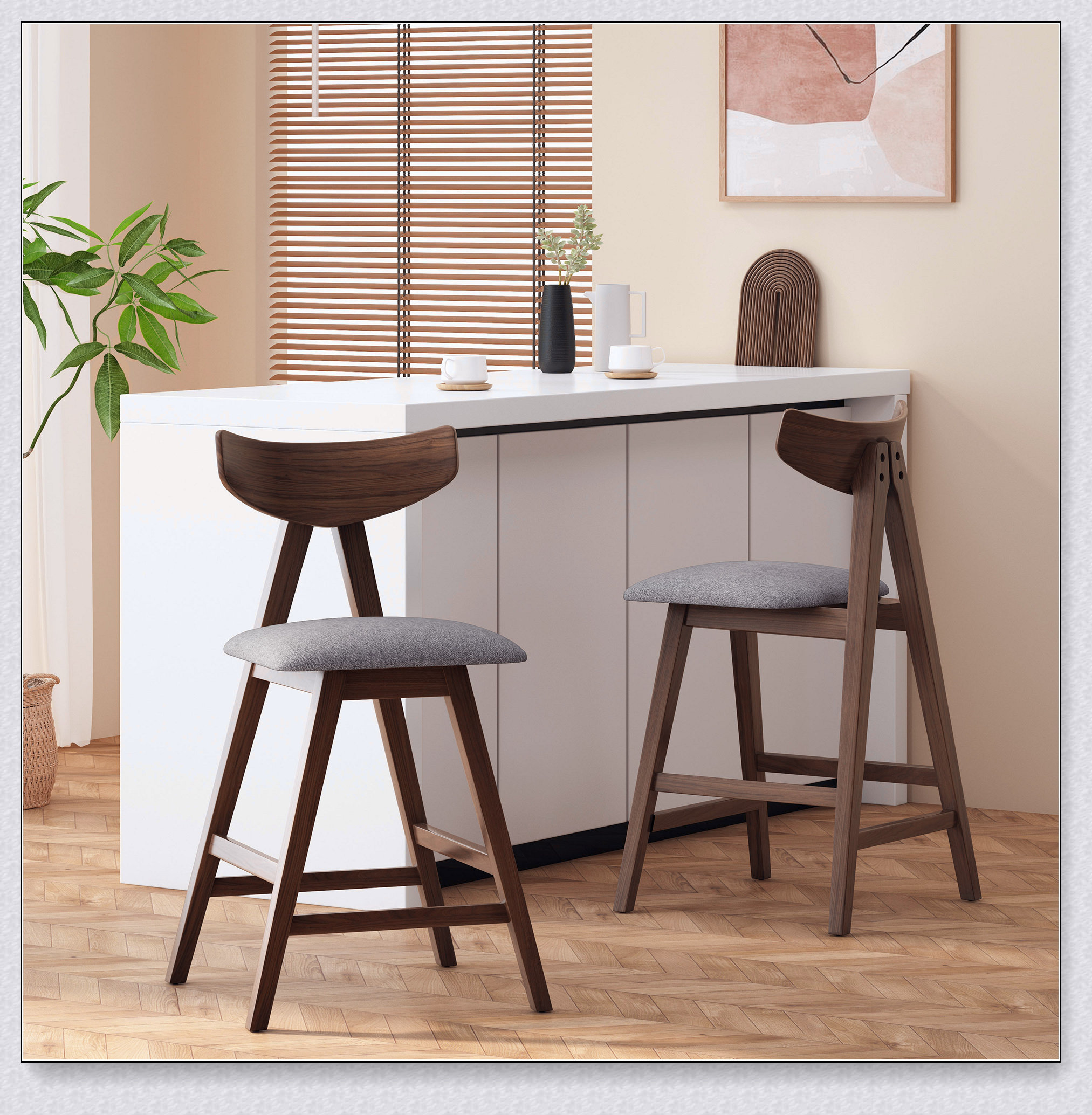 George Oliver Counter STOOL Create a timeless dining experience and enhance dining comfort ...