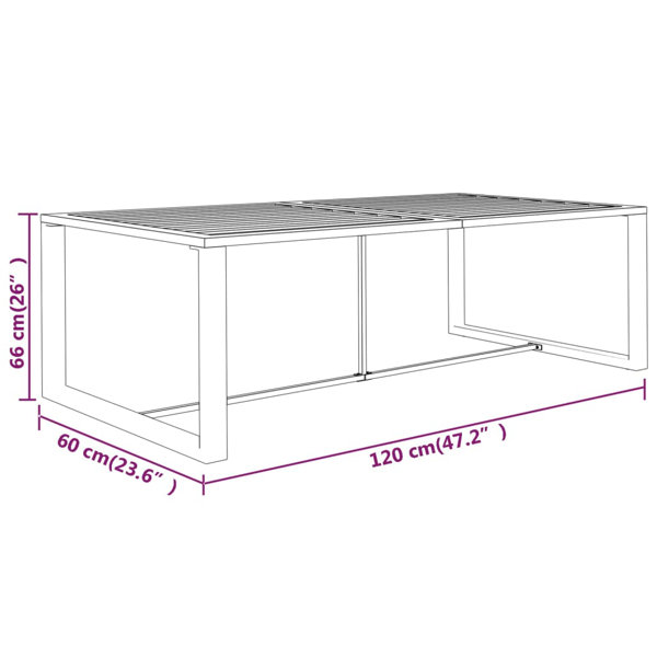 Ivy Bronx Demeo Aluminium Dining Table | Wayfair.co.uk