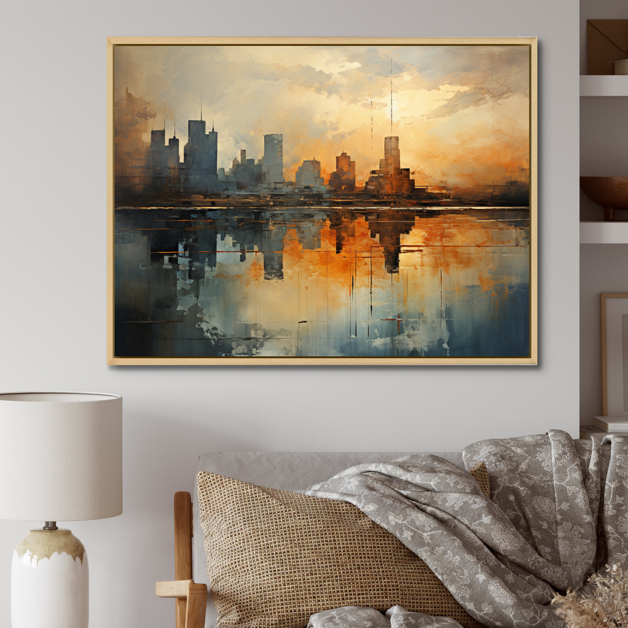 Ebern Designs Sky Skyline Enigma III - Print on Canvas | Wayfair