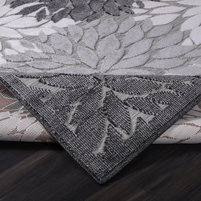 Lark Manor Chartier Gray Indoor / Outdoor Rug & Reviews | Wayfair