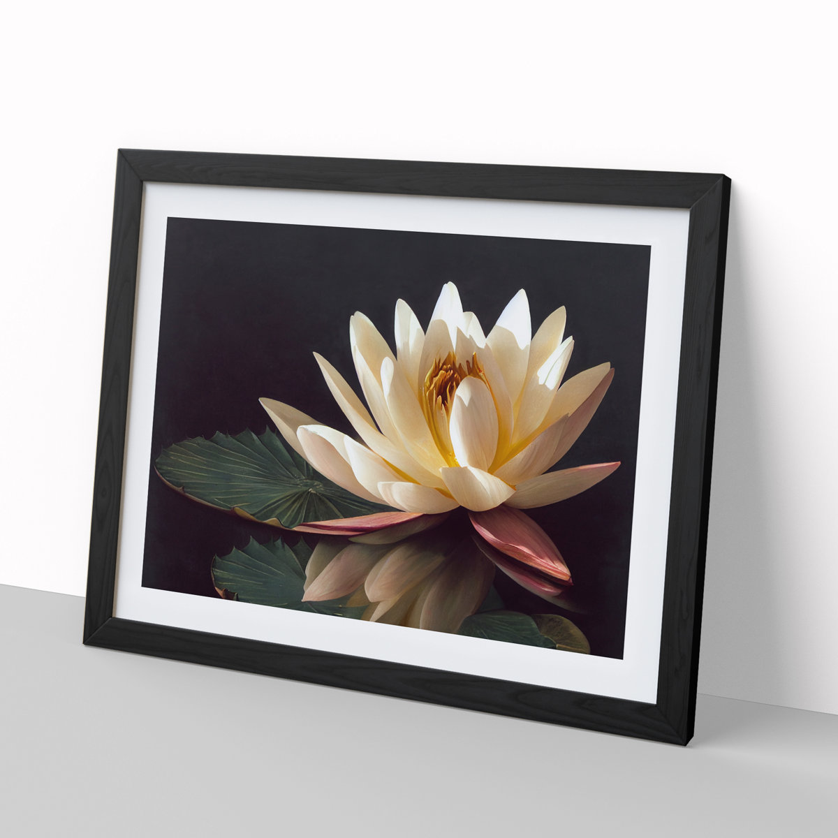World Menagerie Sparkling Water Lily Flower - Picture Frame Graphic Art ...