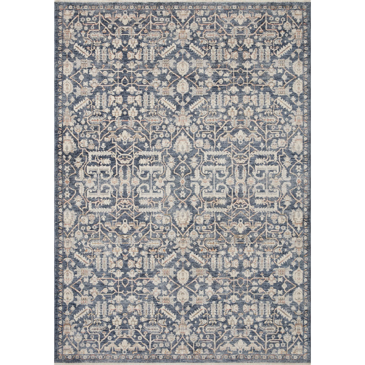 Amber Lewis x Loloi Zuma Blue / Ivory Area Rug & Reviews | Wayfair