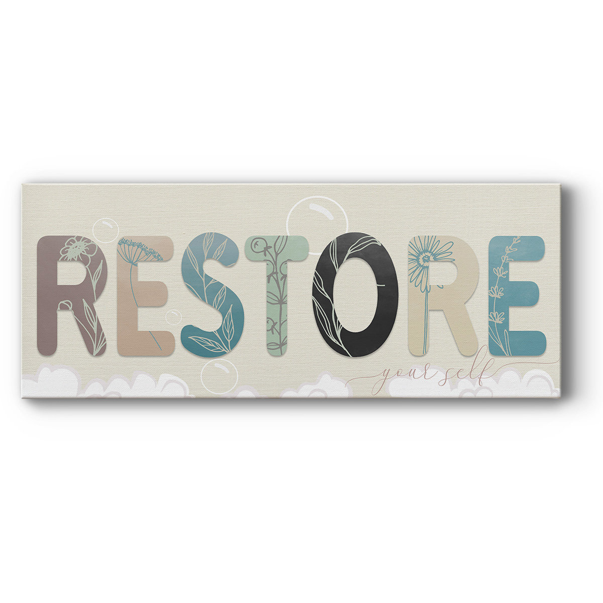 Red Barrel Studio® Restore Your Self On Canvas Textual Art | Wayfair