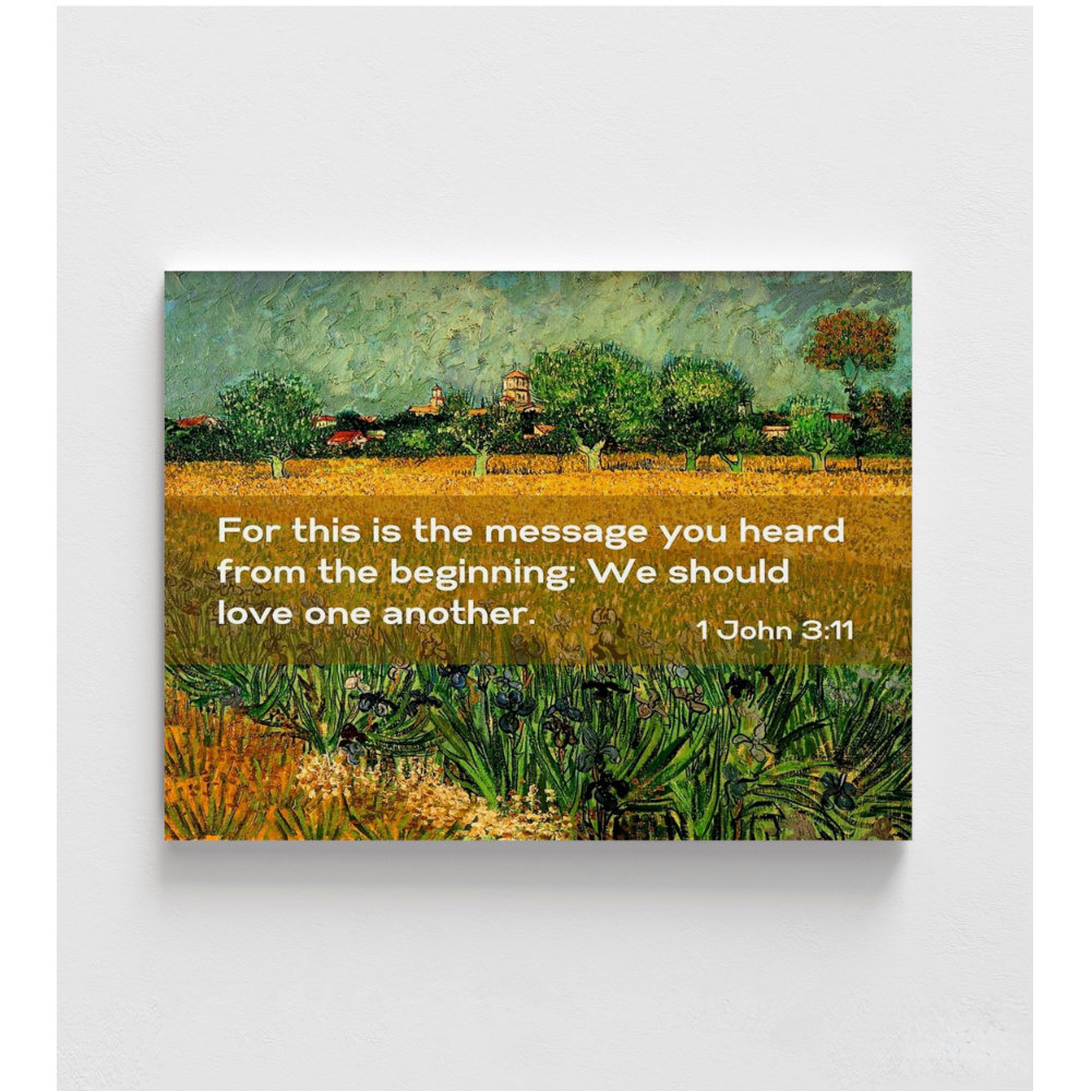 WeFrameArt View Of Arles With Irises In The Foreground By Vincent Van ...