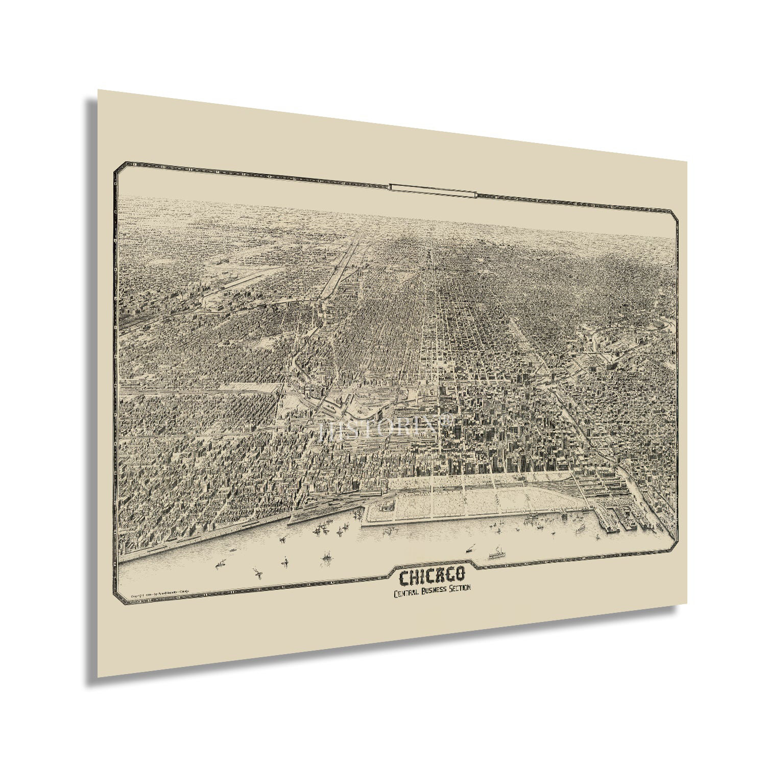 Williston Forge 1916 Chicago Illinois Map Poster On Paper Print | Wayfair