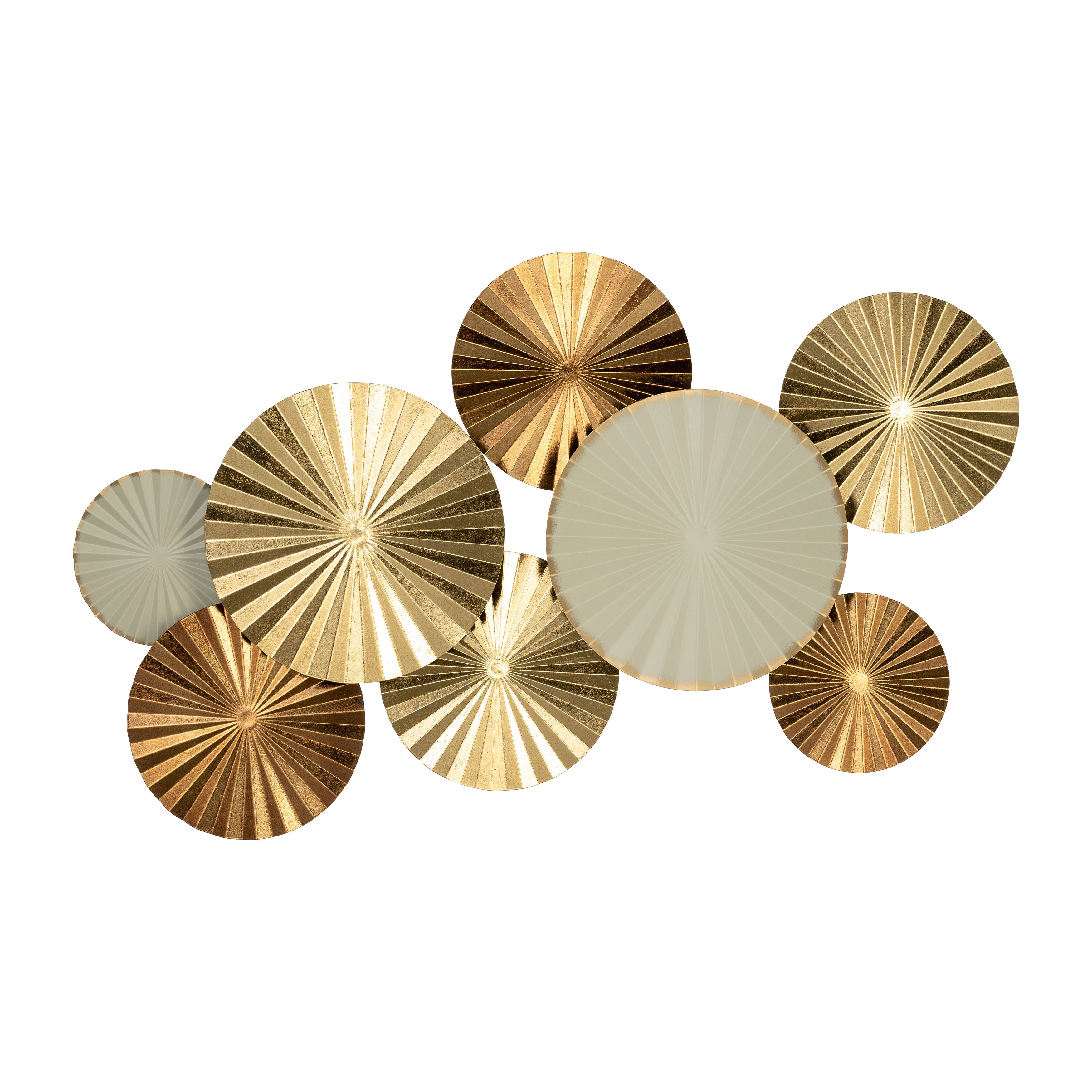 Everly Quinn Pleated Wall Disc Decor | Wayfair
