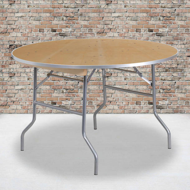 PRE Sales WFT Circular Portable Folding Table & Reviews | Wayfair