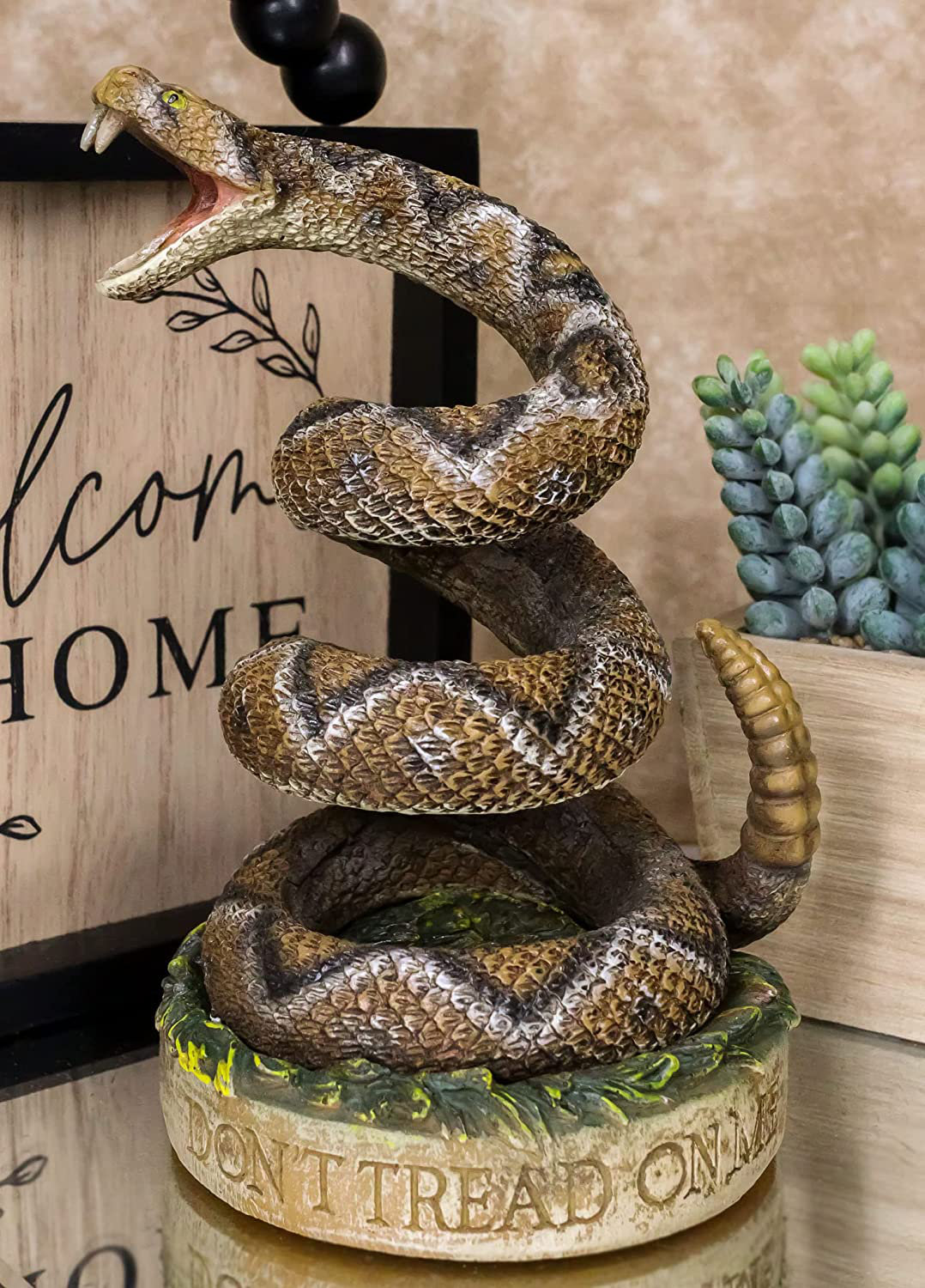 Bungalow Rose Margueritta Realistic Ferocious Attacking Diamondback ...