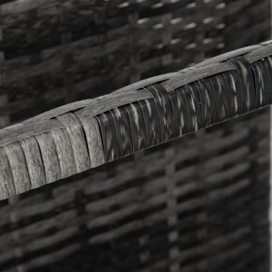 Outsunny Wicker Patio Pool Float Storage Basket, PE Rattan Outdoor Pool ...