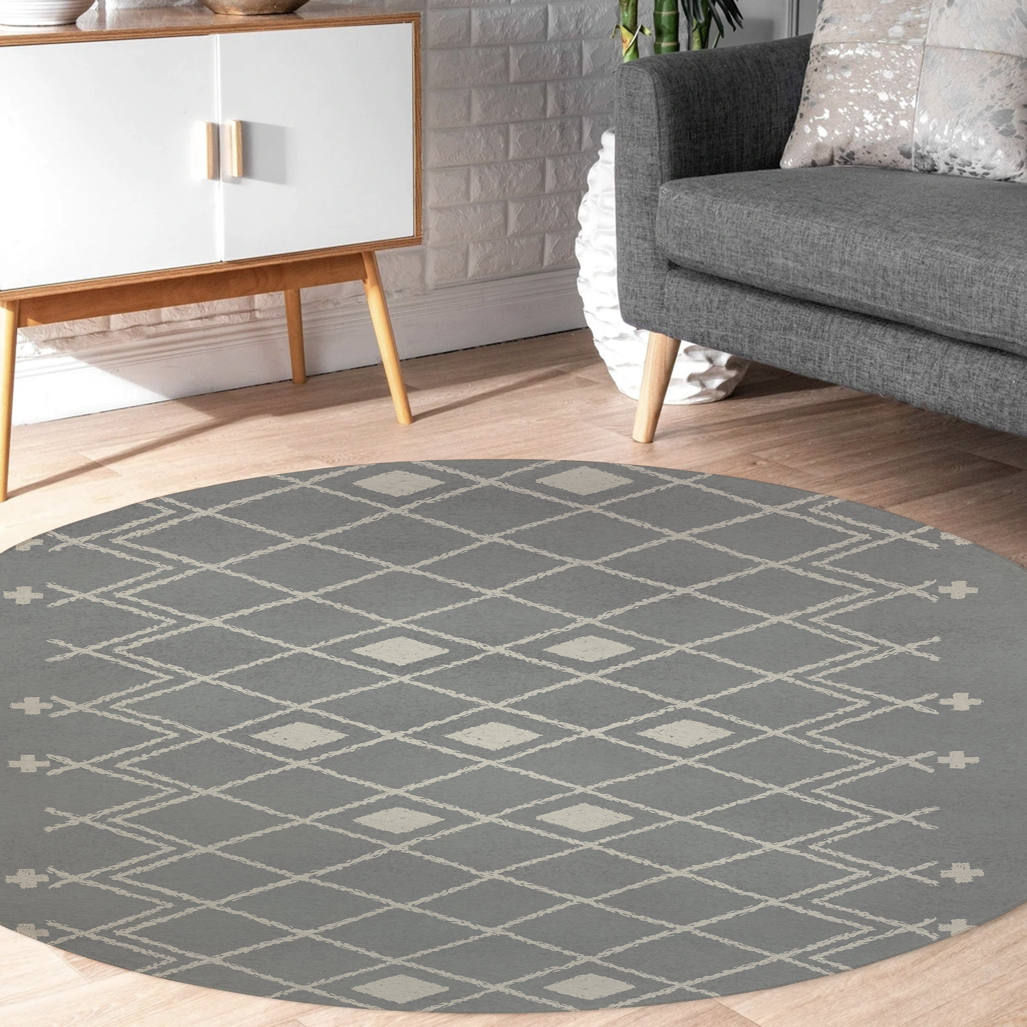 Foundry Select MOROCCAN HARLEQUIN SLATE Area Rug By Foundry Select ...