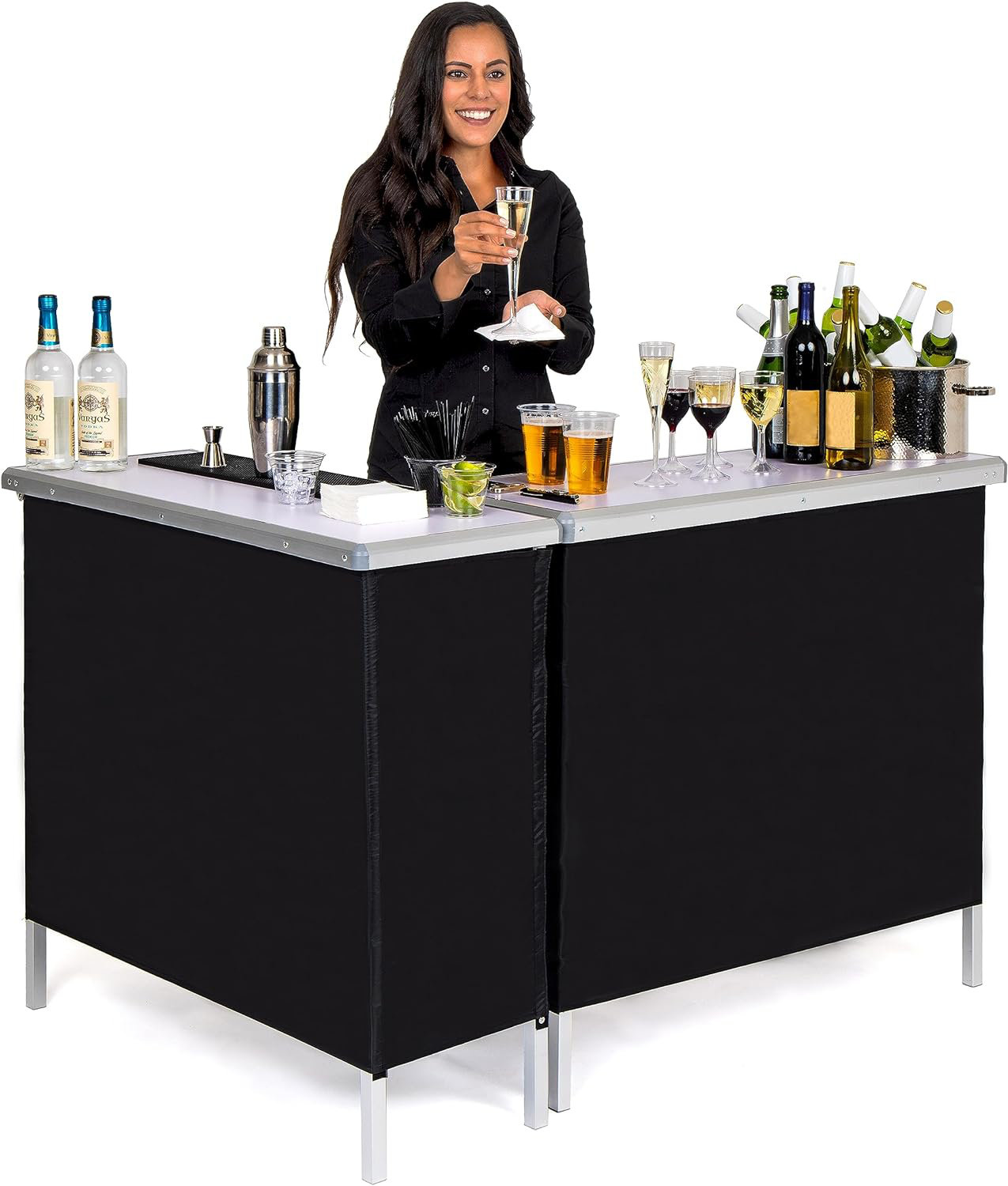 Anadea Metal Bar Counter - Wayfair Canada