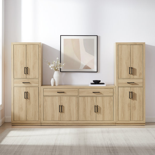 Latitude Run® Bruckner 3-piece Sideboard And Pantry Set & Reviews | Wayfair