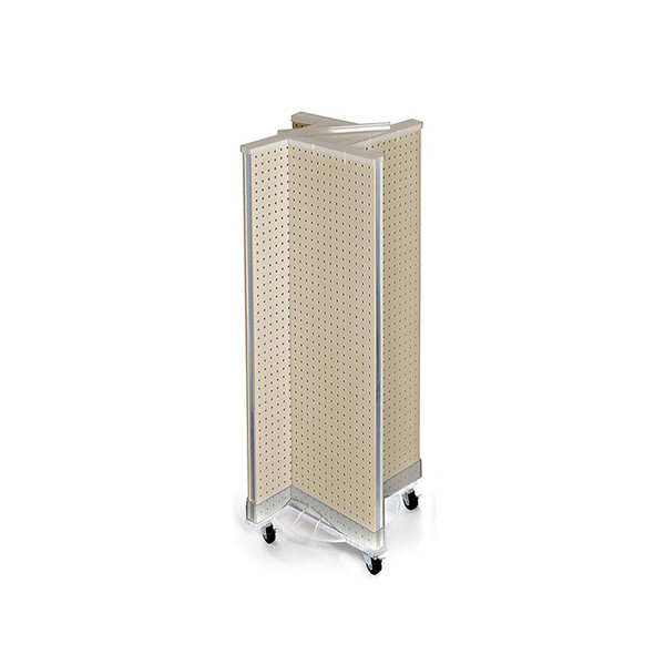 Azar Displays Pinwheel Pegboard Floor Display on Revolving Base ...