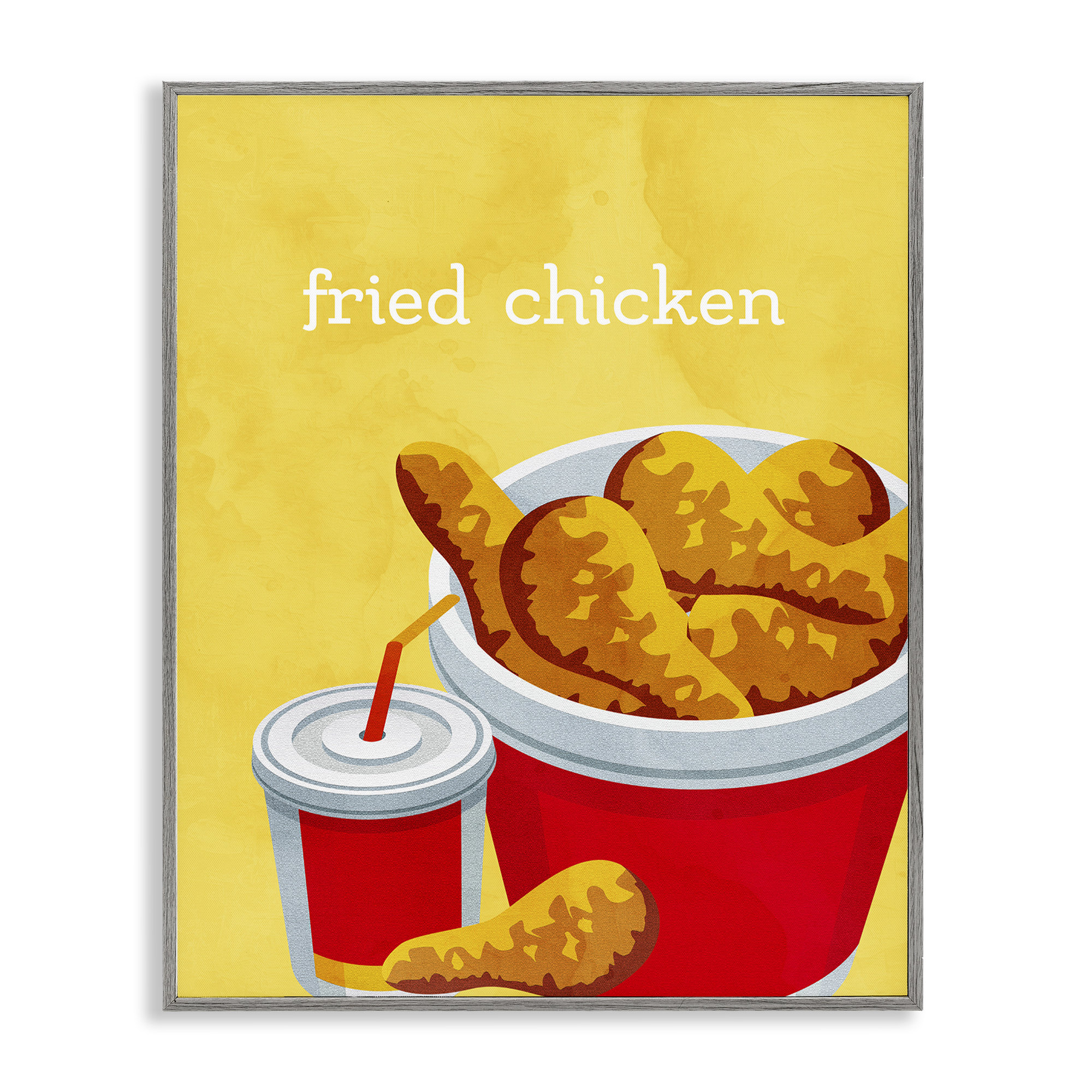 Dakota Fields Chicken Bucket Takeout Framed Giclee, design by Kim Allen ...