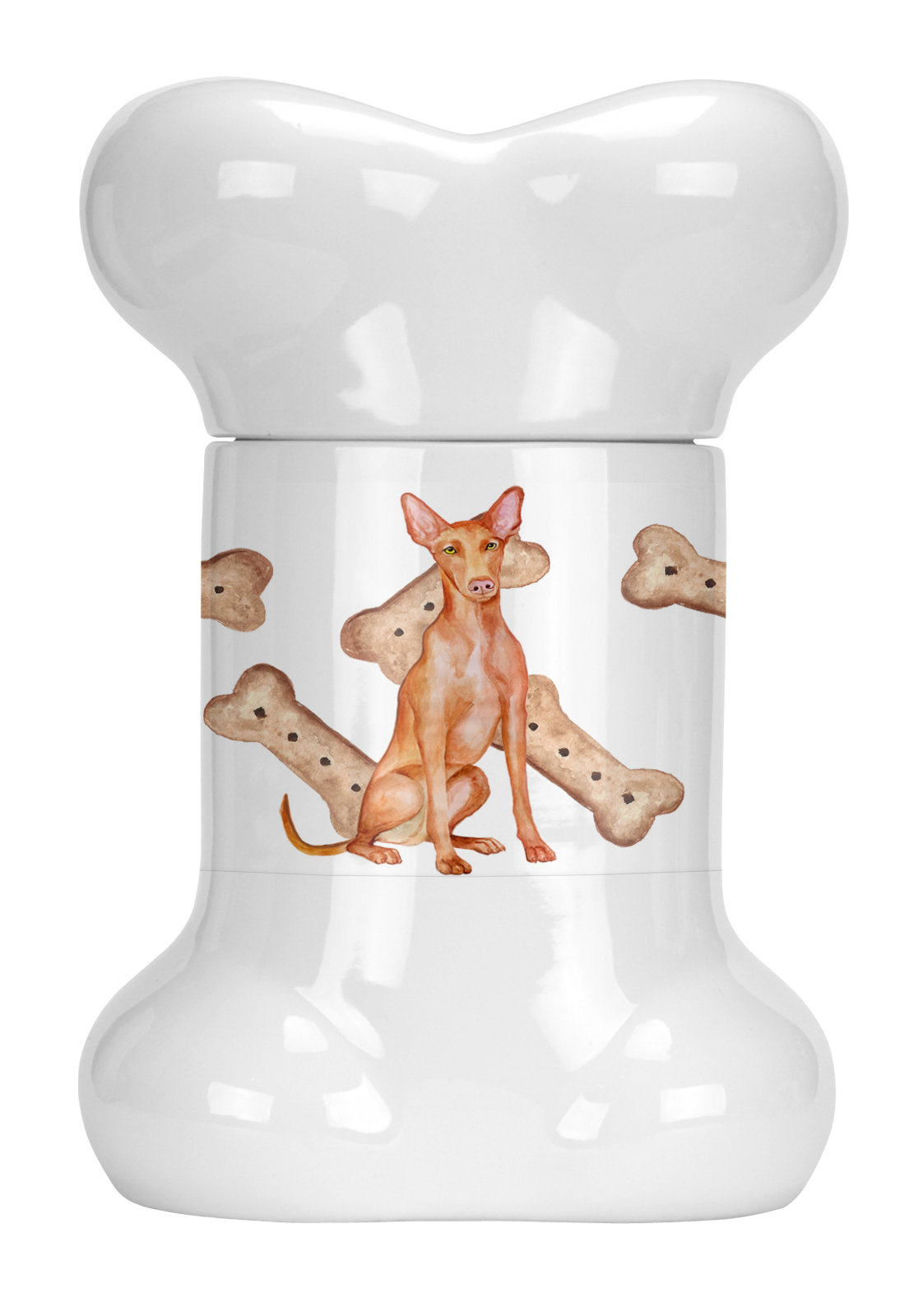 Tucker Murphy Pet™ Pharaoh Hound Bone Shaped Pet Treat Jar | Wayfair