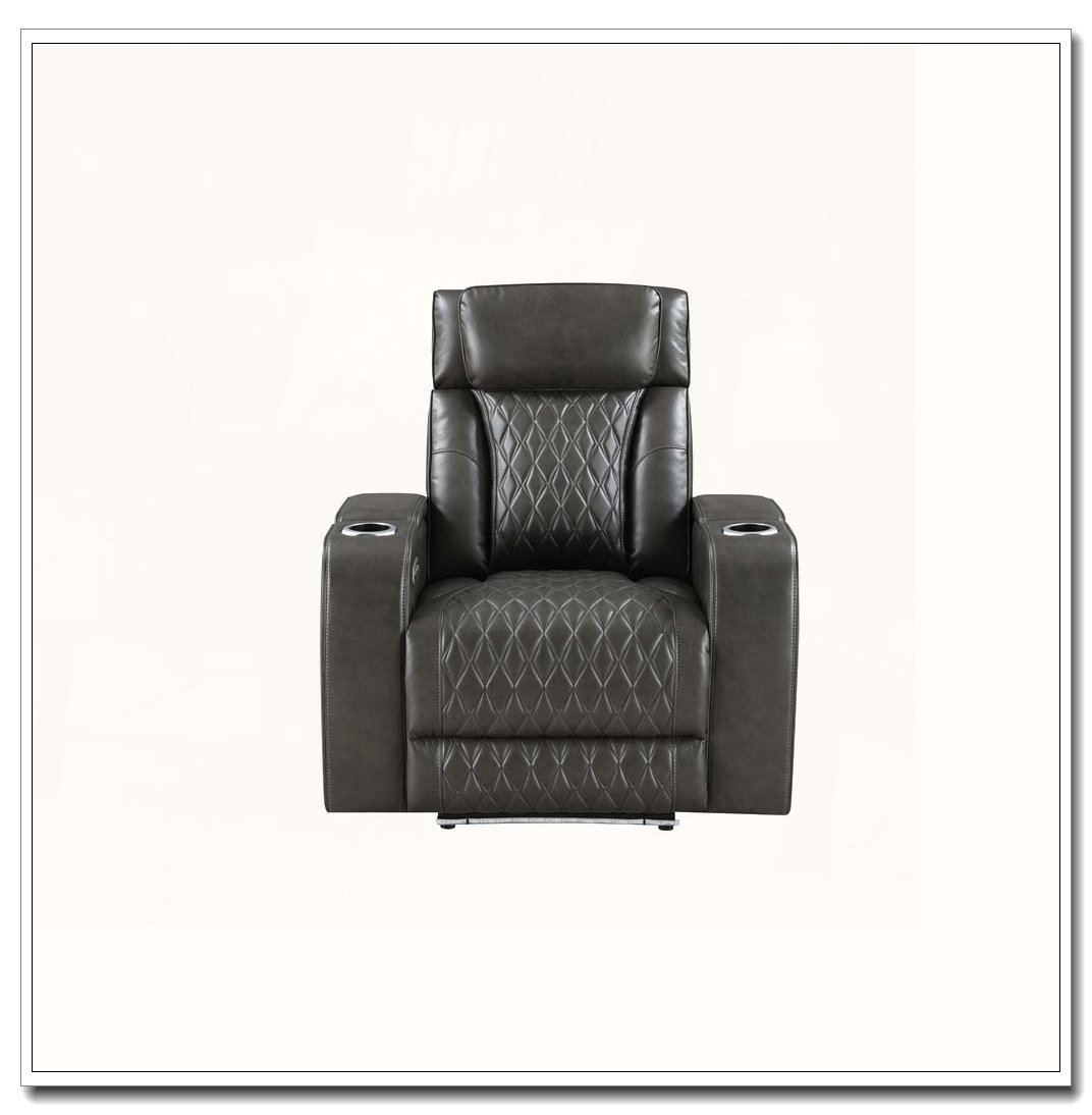Latitude Run® Synthetic Leather Power Motion Recliner with Power ...