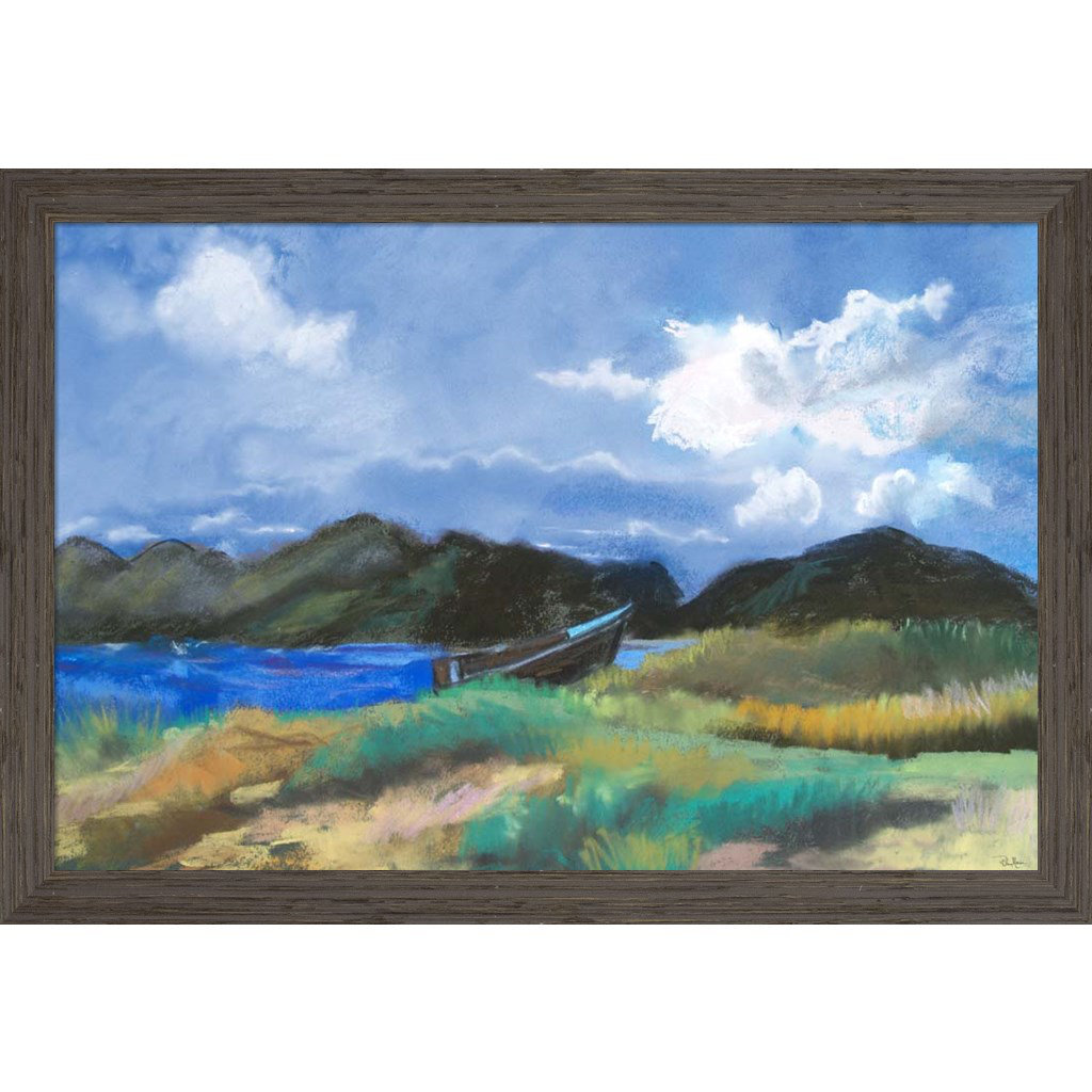 Longshore Tides Beached Row Boat By Robin Maria, Framed Wall Art ...