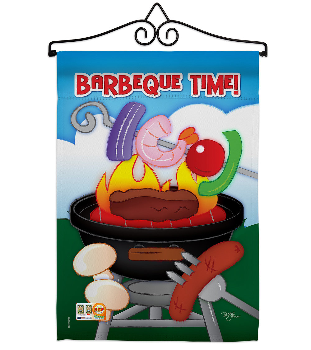 Breeze Decor Barbeque Time Impressions Decorative 2-Sided Polyester 19 ...