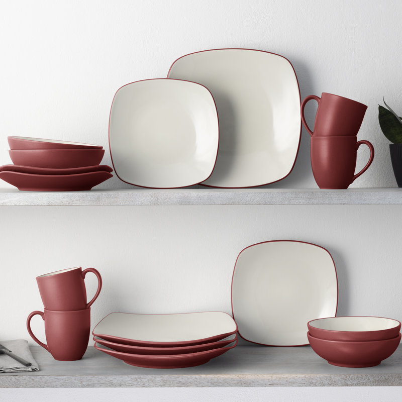 Noritake Colorwave 16-Piece Square Dinnerware Set, Service for 4 ...
