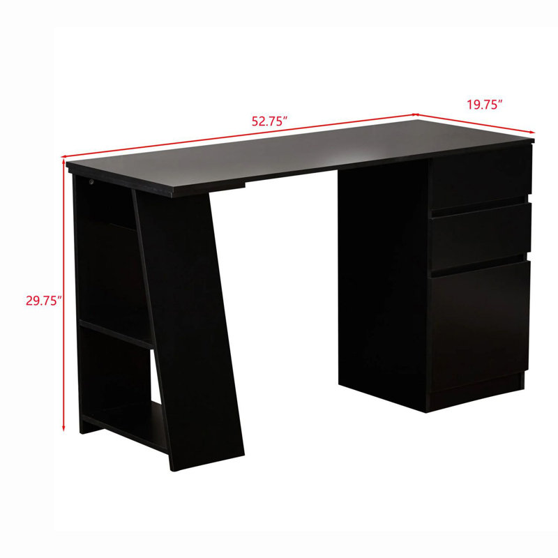 AKLOV Color 52.75'' W Rectangle Computer Desk | Wayfair