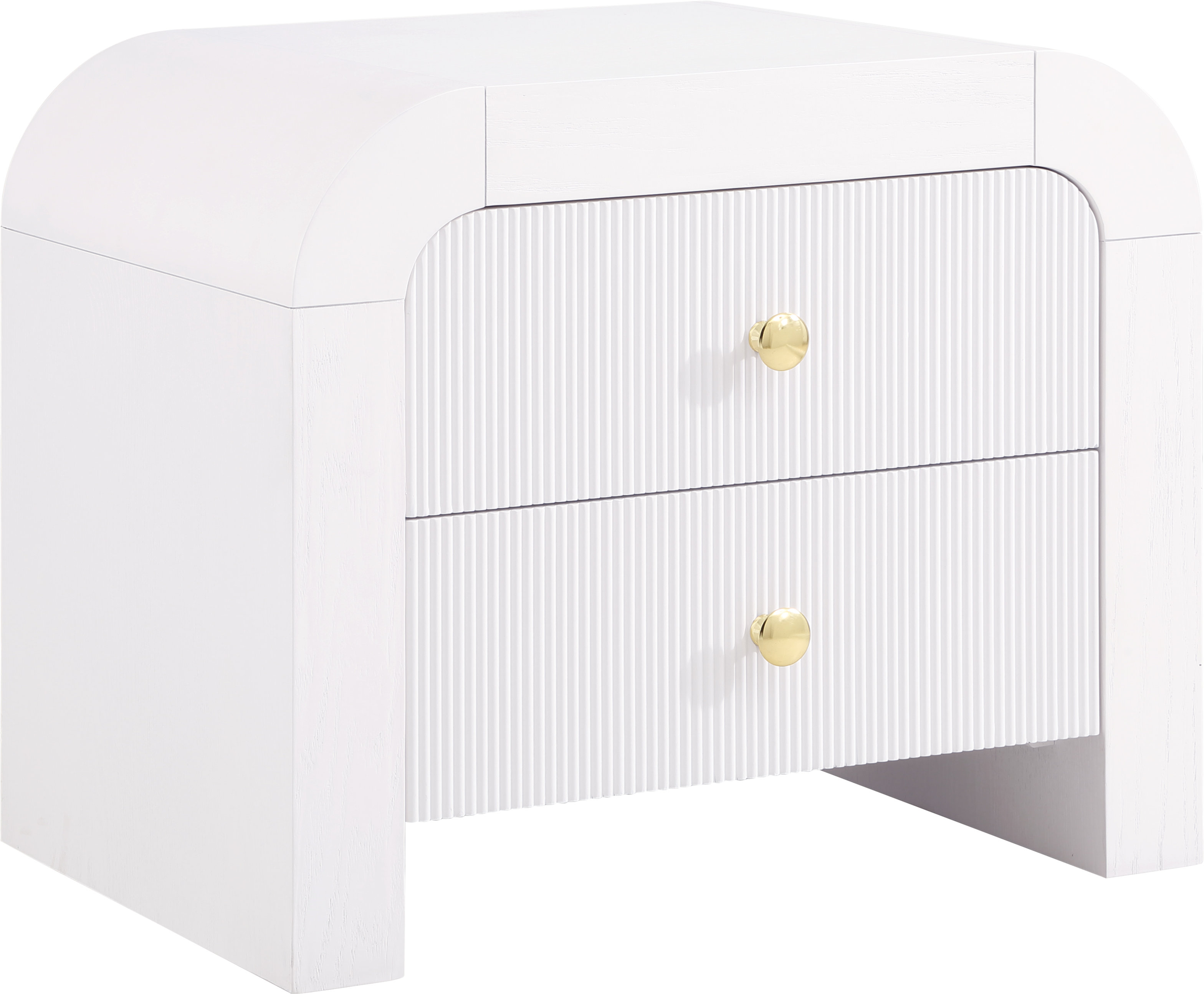 Wade Logan® Alessondra 2 Drawer Fluted Night Stand & Reviews - Wayfair ...
