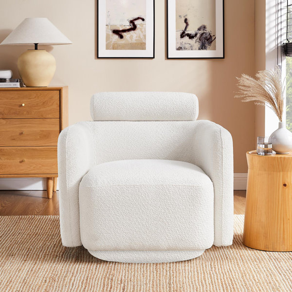 Latitude Run® Katosha 33'' Wide Swivel Chair With Adjustable Headrest ...