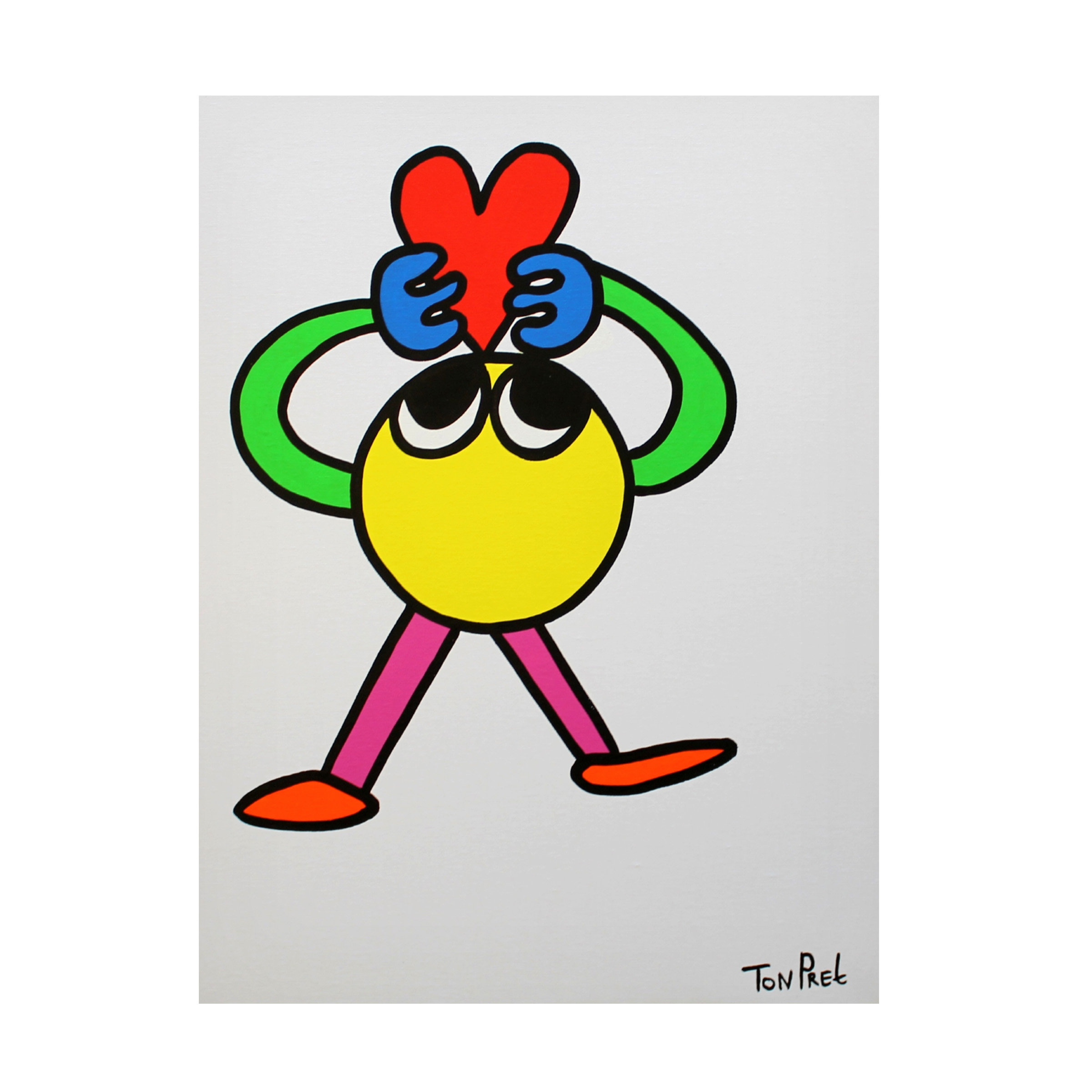 Winston Porter Mr TonTon Love by Ton Pret - Wrapped Canvas Print | Wayfair