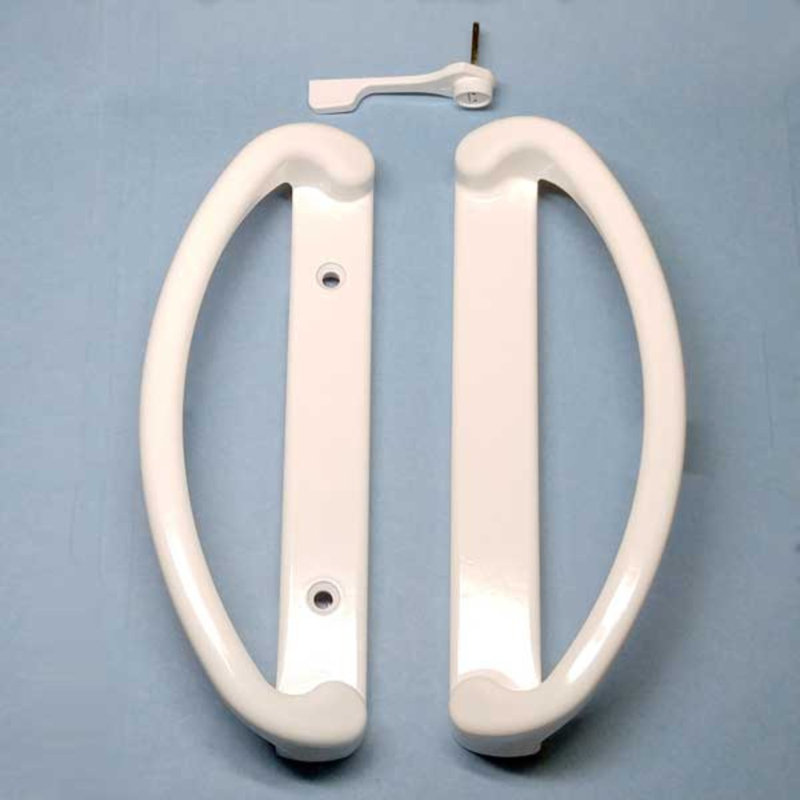 G.A.S. Hardware Lawson Sliding Patio Door Handle Set - White | Wayfair