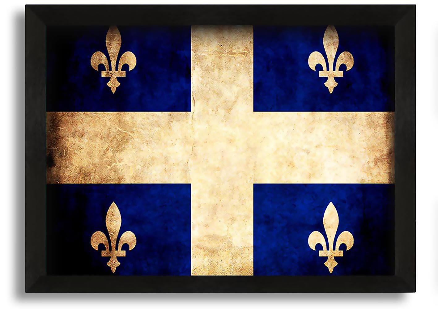 Lily Manor Canada Quebec Flag - Picture Frame Graphic Art on Canvas ...