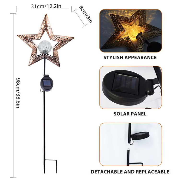 SolarEra Warm White Low Voltage Solar Powered Integrated LED Metal ...