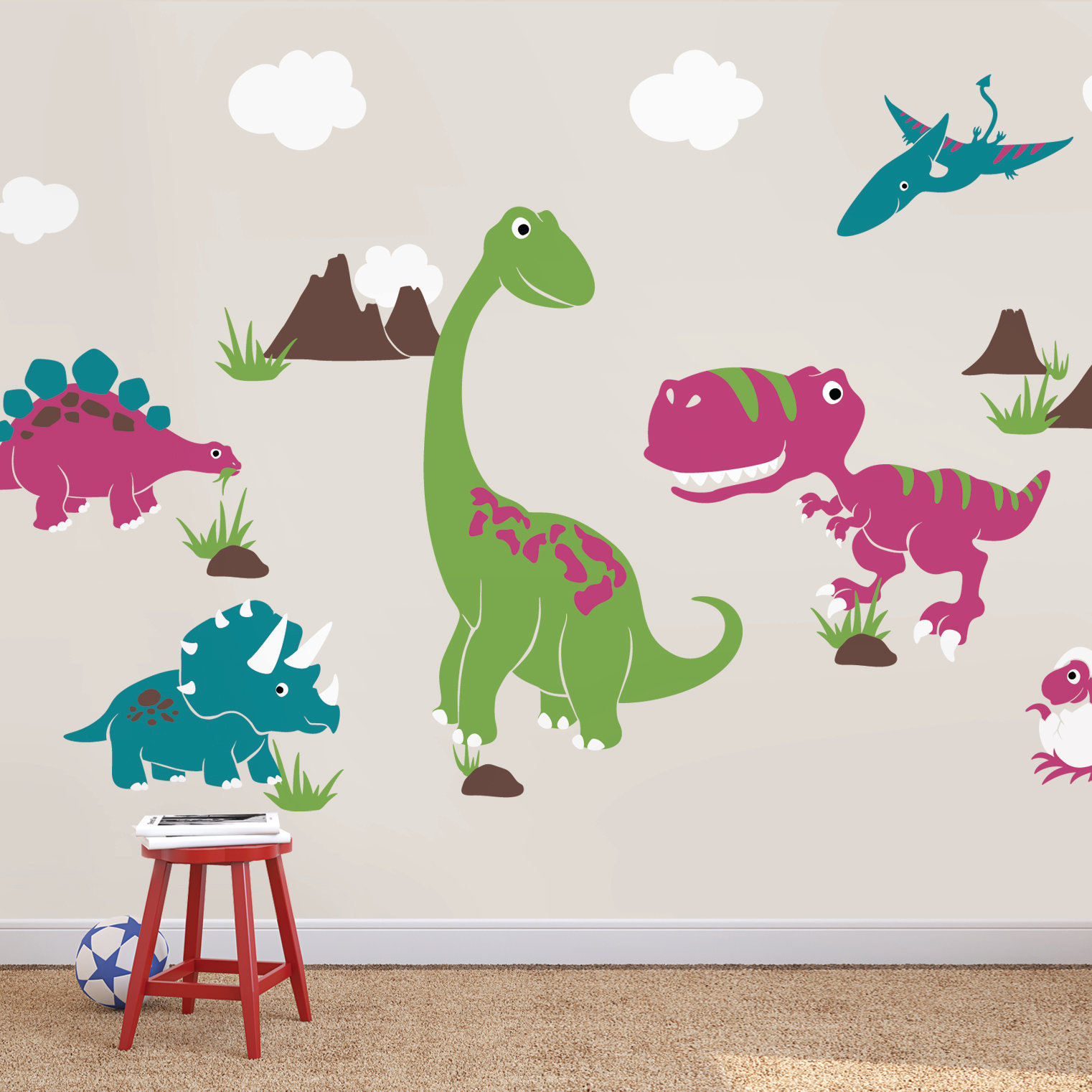 Viv + Rae™ Dinosaur Wall Decal & Reviews | Wayfair