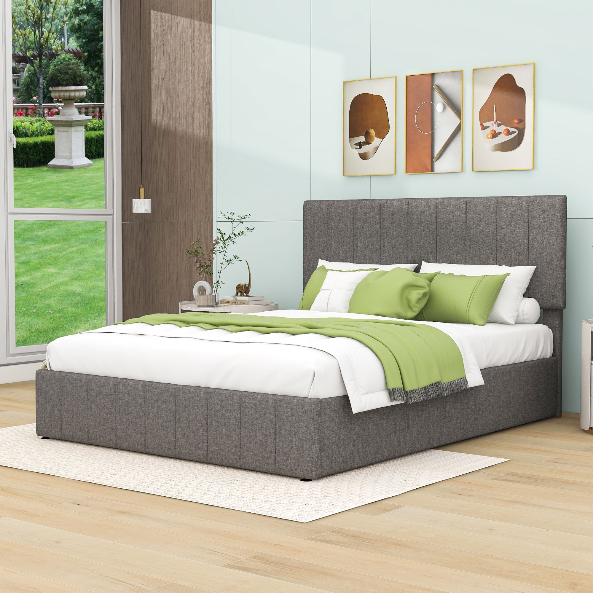 Latitude Run® Pearce Upholstered Platform Bed with Storage | Wayfair