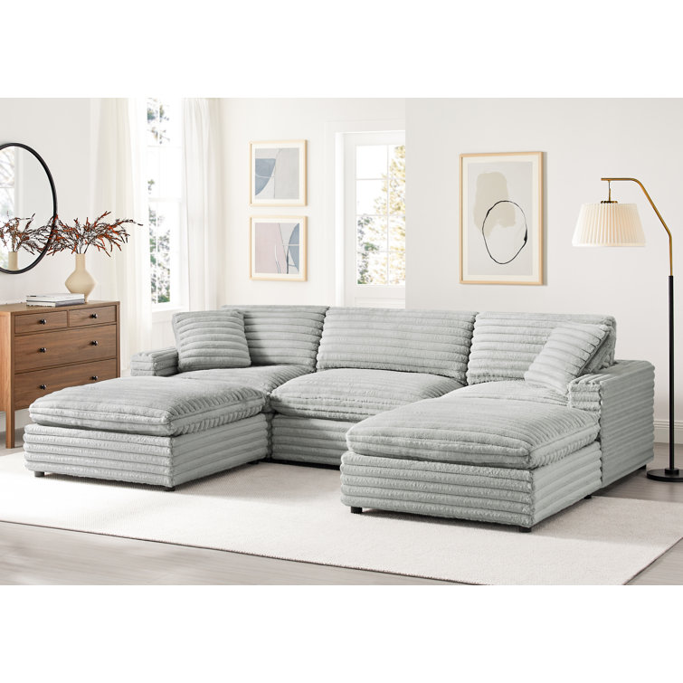 Mercer41 Hertel 5-Piece XL Chofa Sectional | Wayfair