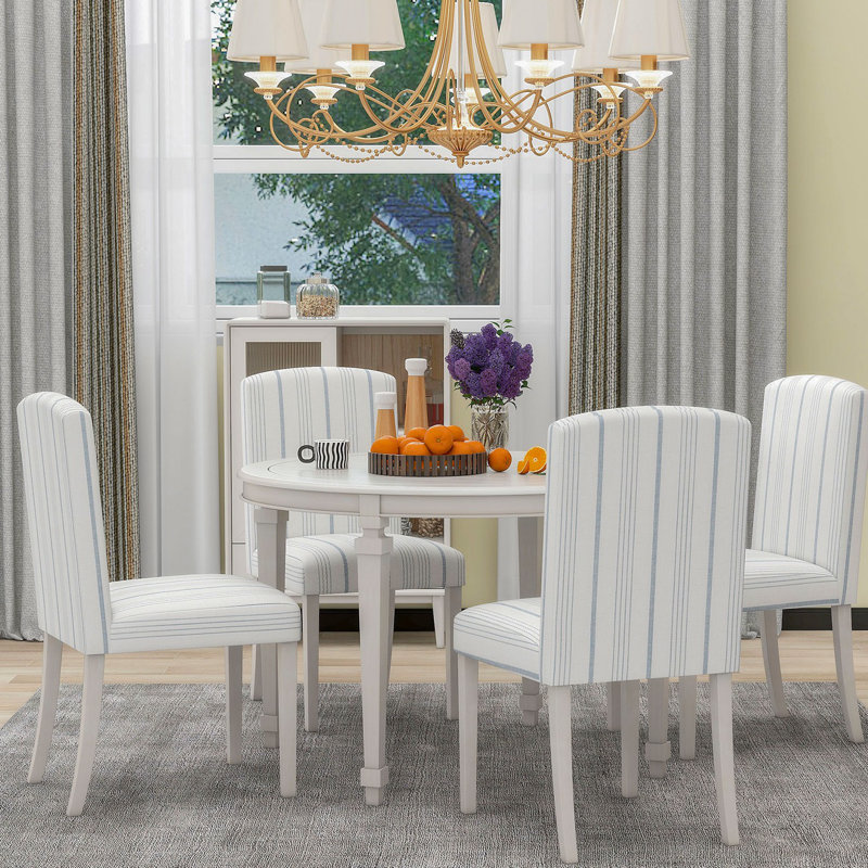 August Grove® Round Dining Table Set Round Kitchen Table Set Round ...