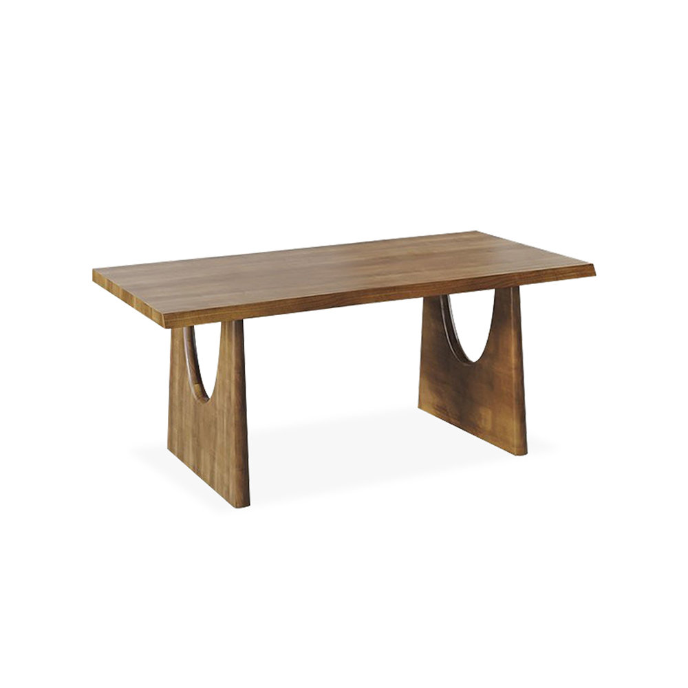 Loon Peak Tan Round Solid Wood Butterfly Leaf Dining Table - Wayfair Canada