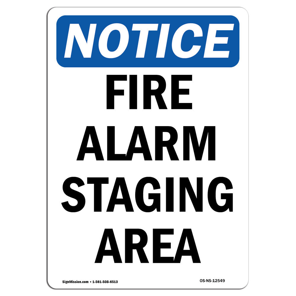 SignMission Fire Alarm Staging Area Sign | Wayfair